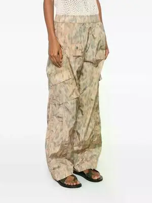 GANNI Printed Cargo Pants