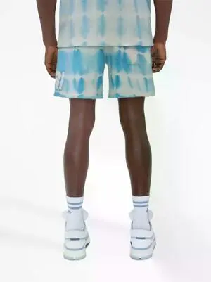 Amiri Tie-dye Pattern Cashmere Blend Shorts