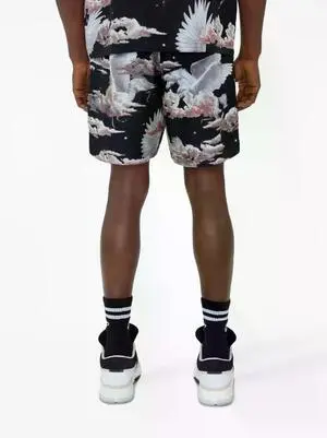 Amiri Graphic-print Silk Pyjama Shorts