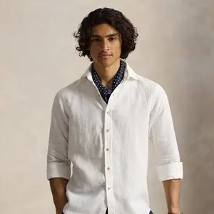 Ralph Lauren Classic Fit Linen Shirt - Ceramic White