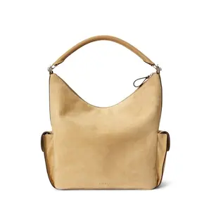 Ralph Lauren Suede Blaike Shoulder Bag