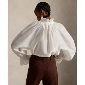 Ralph Lauren Cotton-silk Organdy Shirt - White