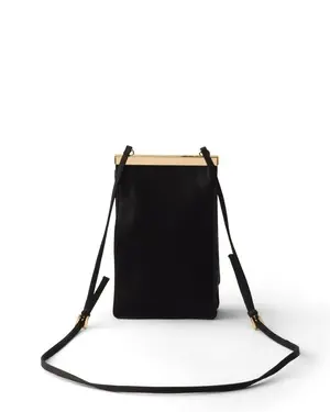 Prada Satin Mini Bag With Metal Hardware