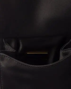 Prada Satin Mini Bag With Metal Hardware