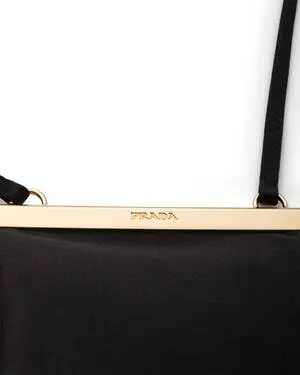 Prada Satin Mini Bag With Metal Hardware