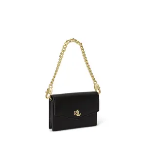 Ralph Lauren Leather Chain Card Case - Black