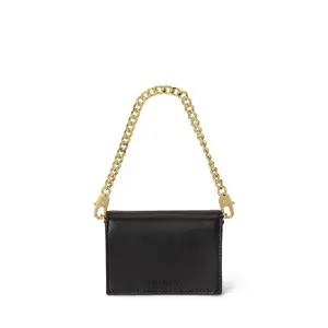 Ralph Lauren Leather Chain Card Case - Black