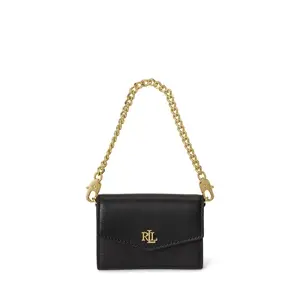 Ralph Lauren Leather Chain Card Case - Black