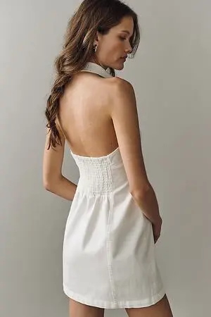 PILCRO Collared Button-front Dress