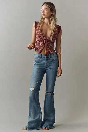 Anthropologie Butterfly Sweater Tank Top