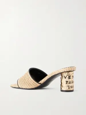 Givenchy Tape Raffia Mules