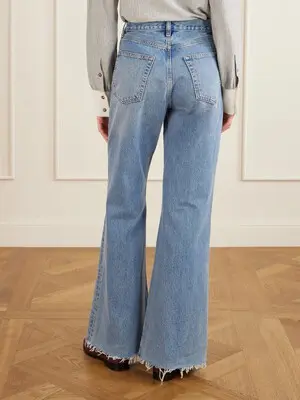 FRAME High Rise Flare Jeans - Blue