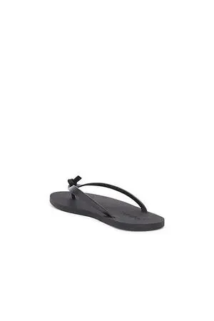 Saint Laurent Pool Slide Black Calfskin Leather - Nero