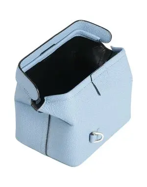 VALEXTRA Light Calfskin Crossbody Bag - Light Blue