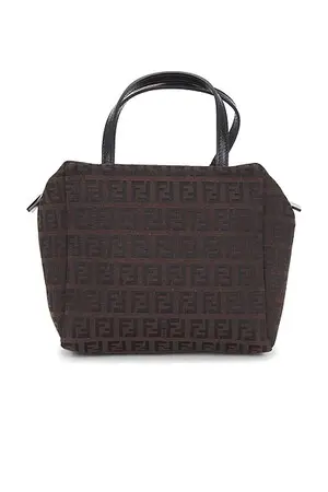 Fendi Zucchino Handbag - Black