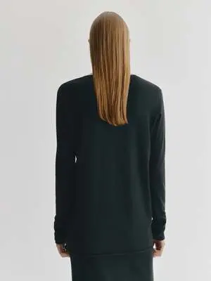 LISA YANG The Maurie Fine Knit Cotton Cashmere Sweater