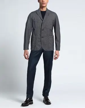 Montedoro Single-breasted Cotton Blend Blazer - Blue
