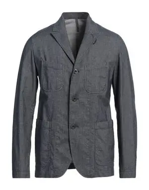 Montedoro Single-breasted Cotton Blend Blazer - Blue