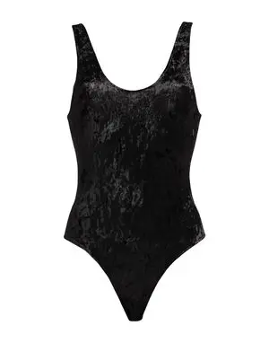 FORTE_FORTE Chenille Bodysuit - Black