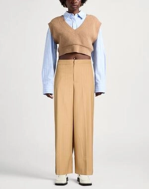 CRISTINAEFFE Twill Pinstriped Wide-leg Pants