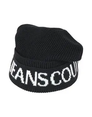 Versace Jacquard-knit Beanie - Black