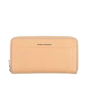 PIQUADRO Wallet Cow Leather, Eva Nylon, Polyester, Metal - Beige