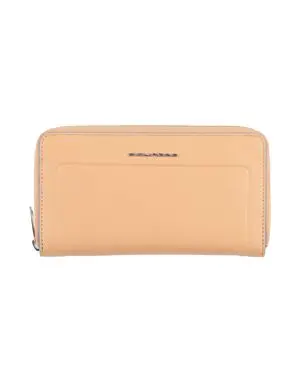 PIQUADRO Wallet Cow Leather, Eva Nylon, Polyester, Metal - Beige