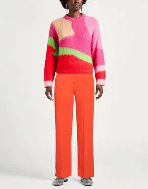Liu Jo High Waisted Straight Leg Crepe Pants