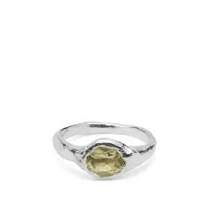 SIMUERO Faro Es Vedrà Ring In Recycled Sterling With Lemon Quartz - Silver