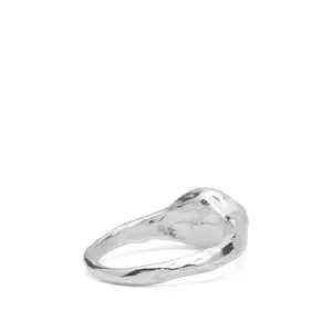 SIMUERO Faro Es Vedrà Ring In Recycled Sterling With Lemon Quartz