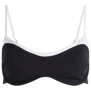 TALA Contrast Underwired Bikini Top - Shadow Black
