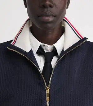 Thom Browne Wool Seersucker Track Jacket