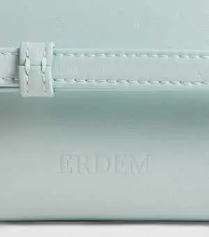 Erdem Mini Leather Bloom Top-handle Bag - Green