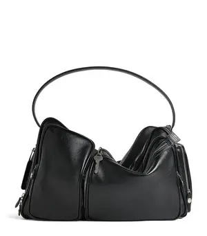 Acne Studios Leather Camero Hotel Shoulder Bag - Black