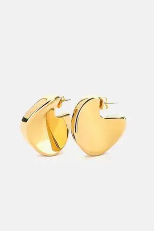 Bottega Veneta Bottega Veneta Sterling Silver Earrings With 18-Karat Gold Finish Giallo