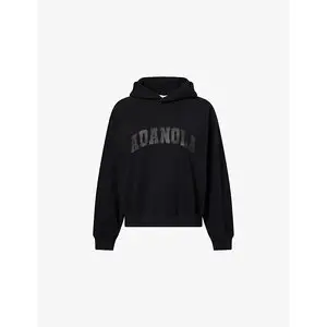 ADANOLA Varsity Oversized Cotton Hoodie