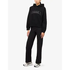 ADANOLA Varsity Oversized Cotton Hoodie