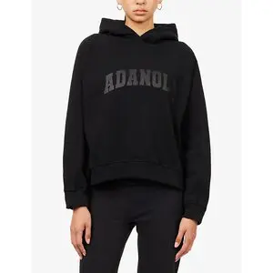 ADANOLA Varsity Oversized Cotton Hoodie