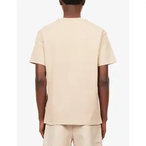 Givenchy Appliqué Logo-text Cotton T-shirt - Beige