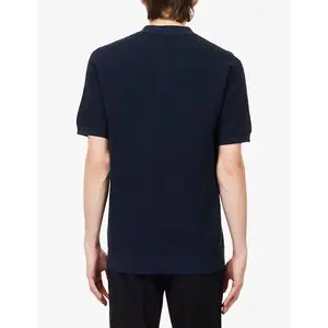 ARNE Rib-knit Cotton Polo Shirt