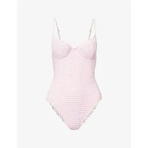 Simkhai Suni Check-print Swimsuit - Daisy Multi