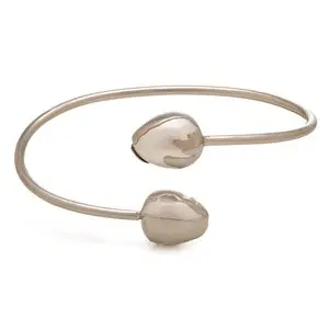 DHWANI BANSAL Adjustable Reva Bracelet With Baroque Pearls - Silver