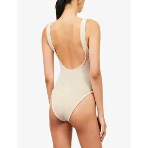 Hunza G Domino Ring Hardware One Piece Swimsuit - Blush