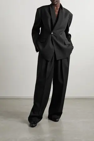 THE ROW Marcellita Pleated Wide-leg Trousers