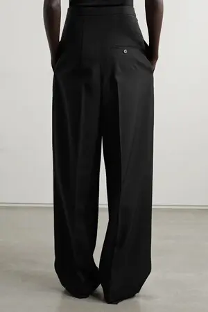 THE ROW Marcellita Pleated Wide-leg Trousers