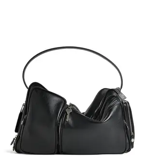 Acne Studios Leather Camero Hotel Shoulder Bag - Black