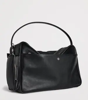 Acne Studios Leather Camero Hotel Shoulder Bag - Black