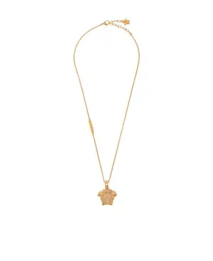 Versace Medusa Pendant Necklace - Yellow