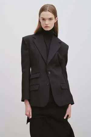 THE ROW Single-breasted Wool Suit Jacket