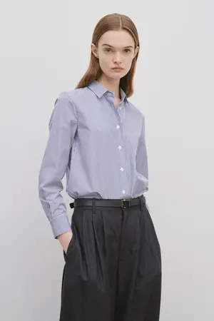 THE ROW Sadie Striped Shirt
